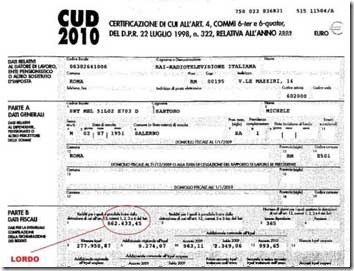 Il CUD di Michele Santoro - Gennaro Carotenuto